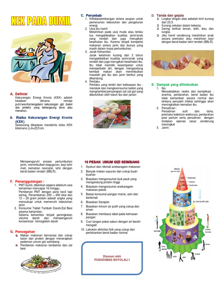 Leaflet Bumil KEK2 | PDF
