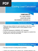 Cooling Load - CLTD Tables | PDF