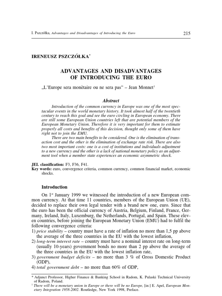 Pszczуіka | PDF | Economic And Monetary Union Of The European Union ...