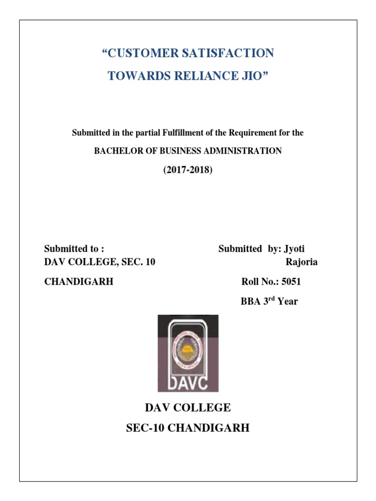 Reliance Jio Project Report | PDF | Wi Fi | 4 G