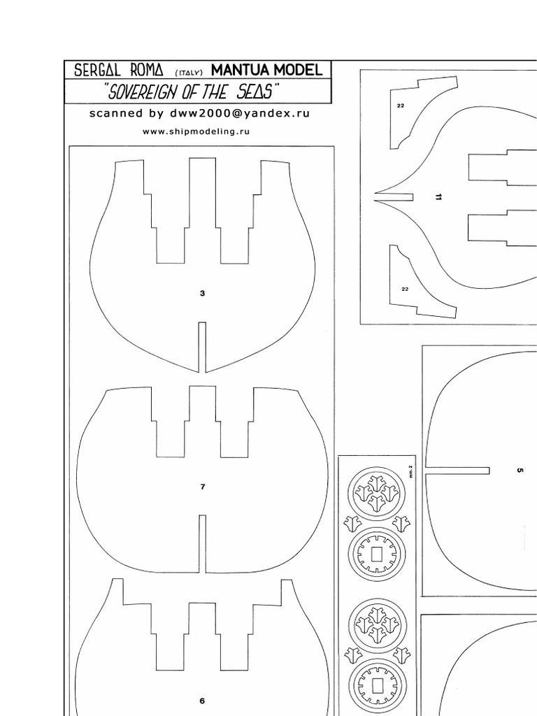 Hms Sovereign Model Plans | PDF