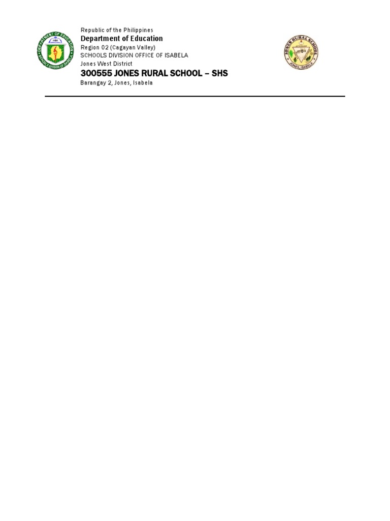 Philippines Education Region 02 Jones Rural School | PDF