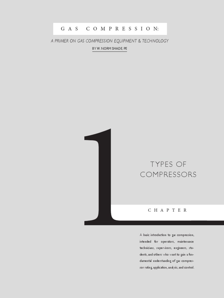 01 Types of Compressors | PDF | Gases | Gas Technologies