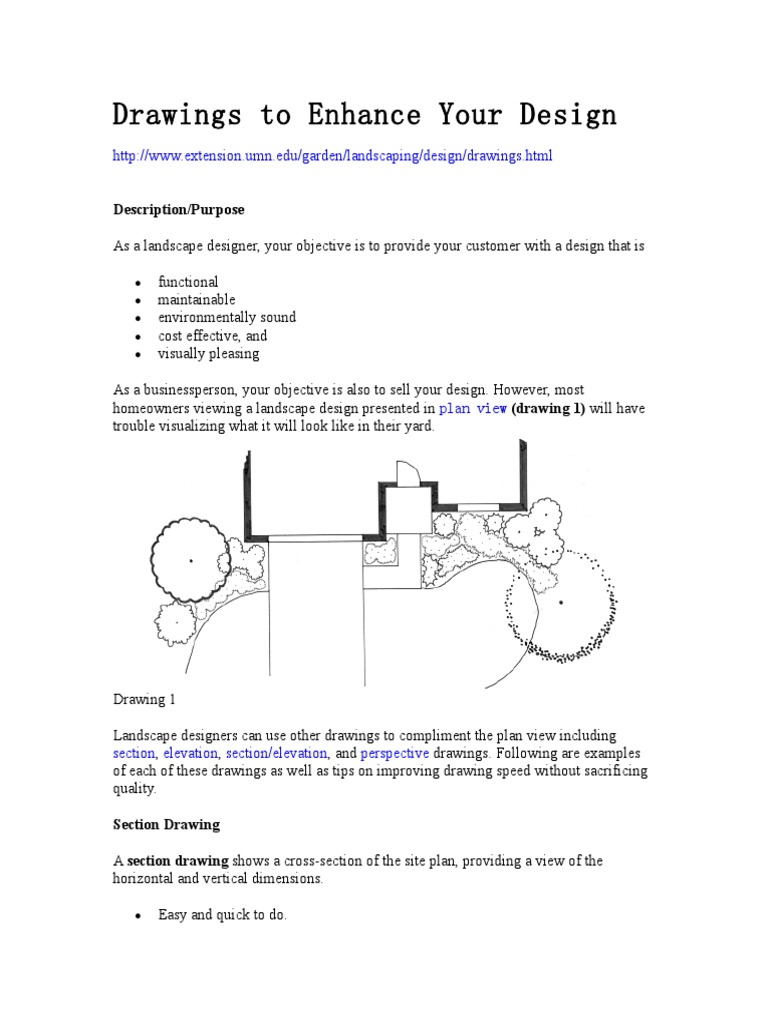 Drawings To Enhance Your Design | PDF | Perspective (Graphical) | Drawing
