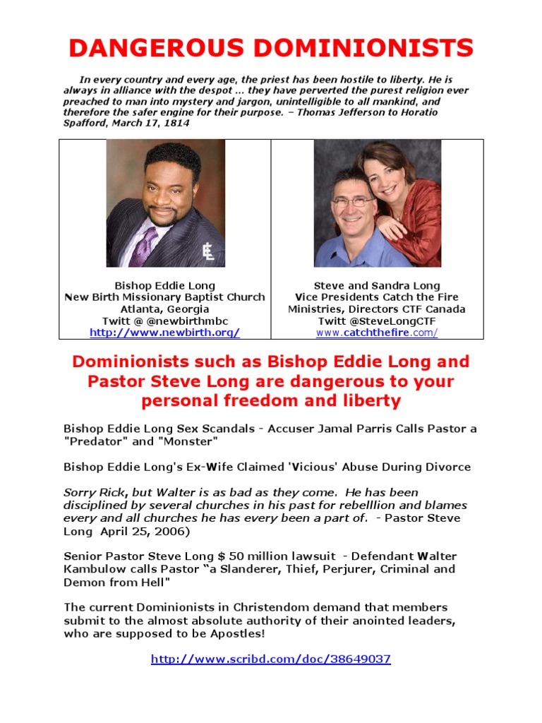 Dangerous Dominionsts | PDF | Perjury | Clergy