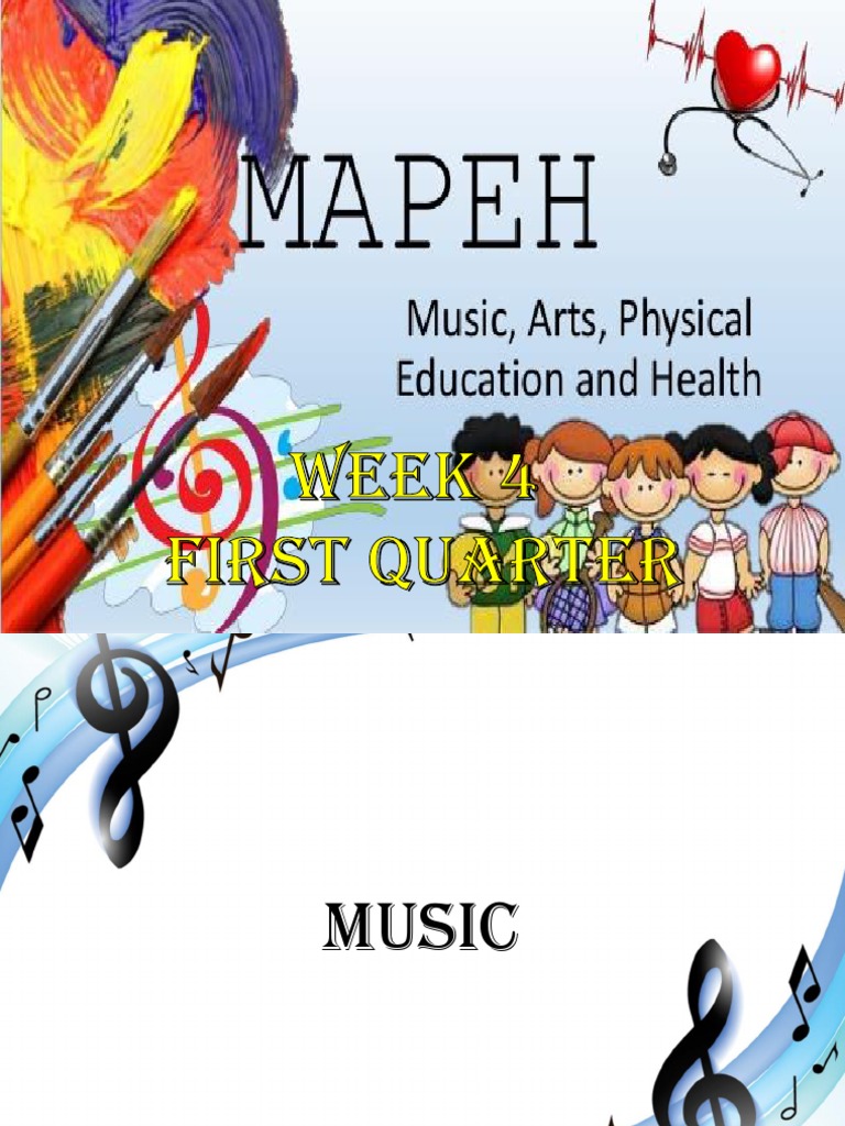 Mapeh - Week 4 First Quarter | PDF | Rhythm | Drawing