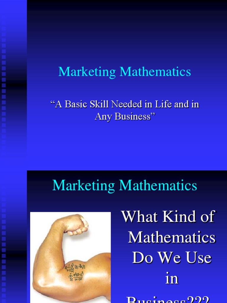 Essential Marketing Math Skills | PDF | Transaction Account | Cheque