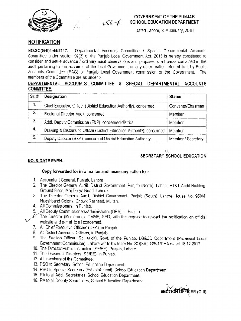 Departmental Accounts Committee | PDF