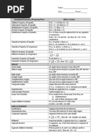 List of Theorems and Postulates | PDF | Rectangle | Triangle