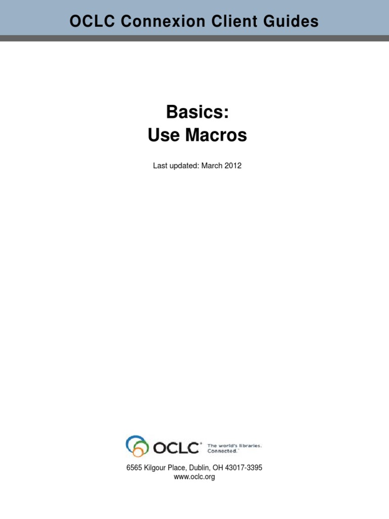 Basic Macros | PDF | Subroutine | Macro (Computer Science)