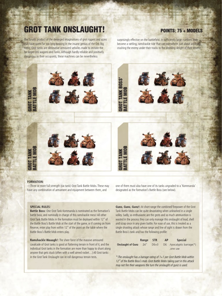 Grot Tanks | PDF | Tracked Armoured Fighting Vehicles | Tanks