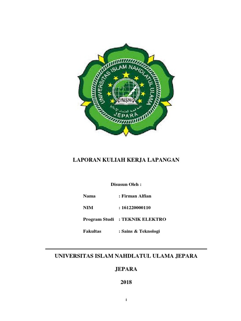 Laporan Kuliah Kerja Lapangan | PDF
