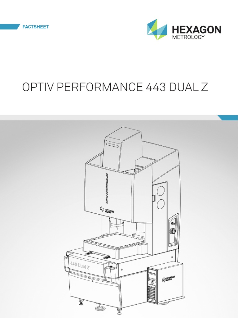 Optiv Performance 443 Dual Z Fact Sheet - en | PDF | Numerical Control | Zoom Lens