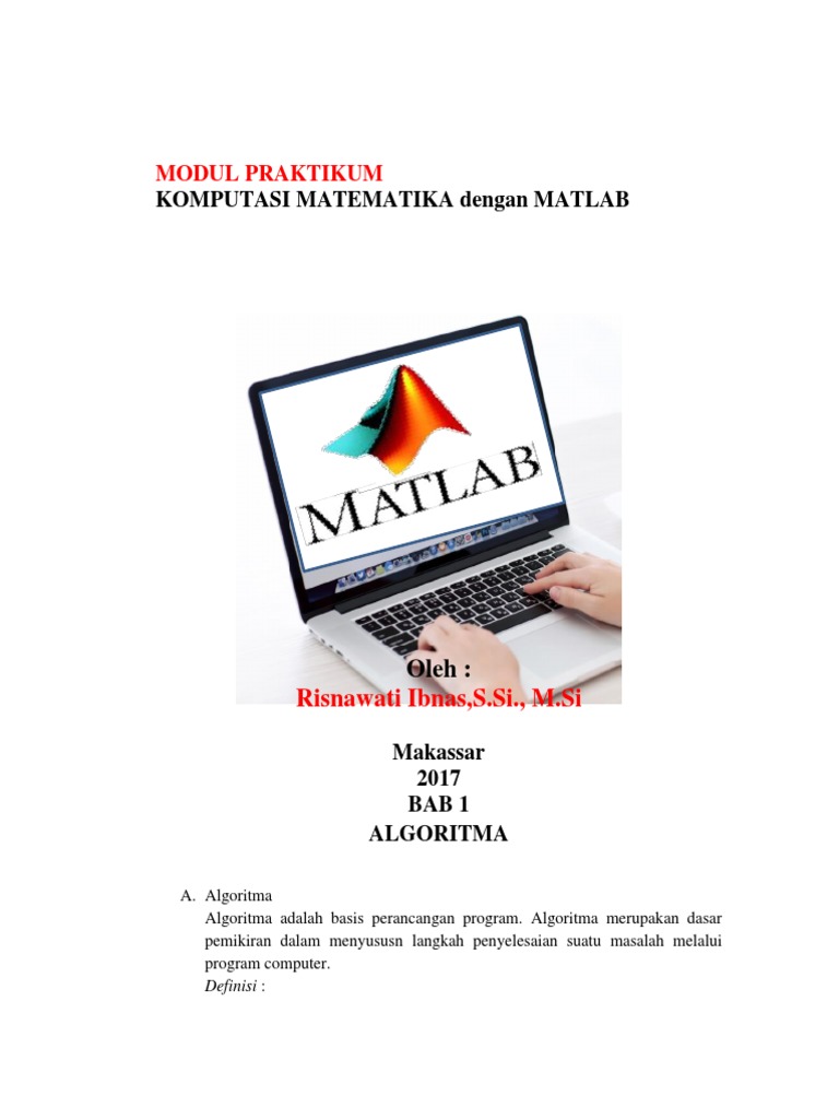 Modul Praktikum Komputasi Matematika 2017 | PDF | Metode & Bahan Ajar | Komputer