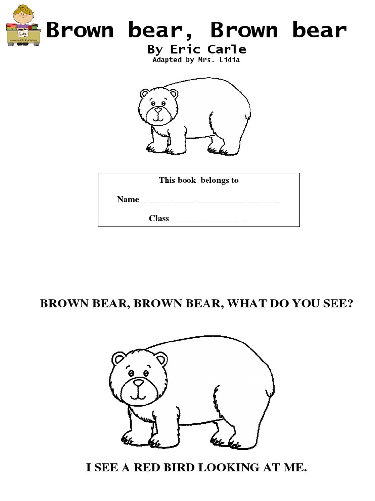 Brown Bear What Do You See + Activities PDF | PDF