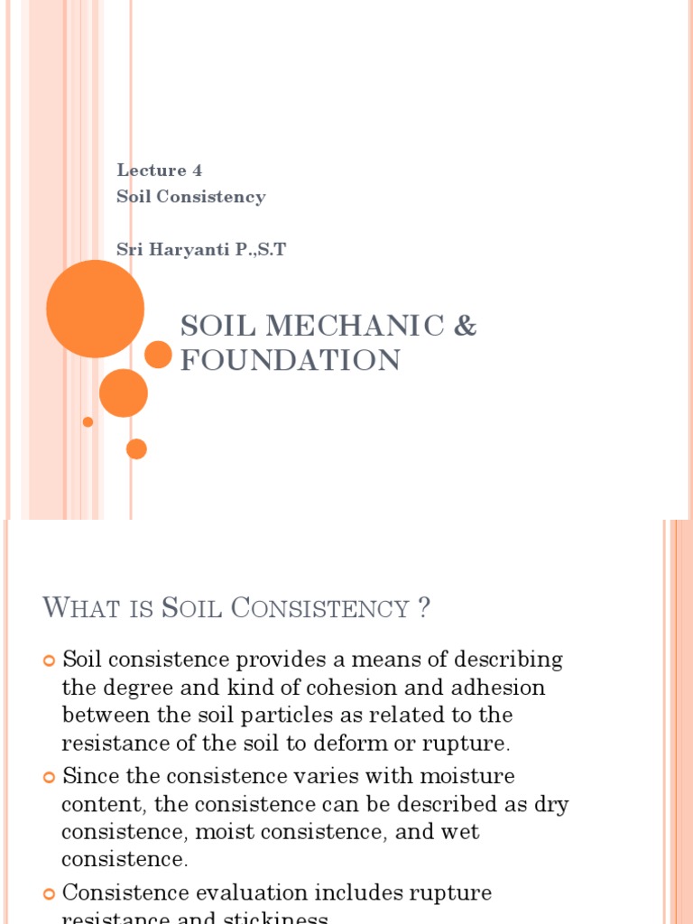 Determining Soil Consistency Through Atterberg Limits | PDF | Chemical ...