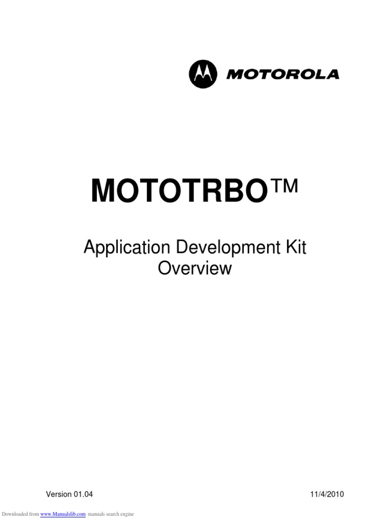 Mototrbo Application Development Kit Overview | PDF | Usb | Internet ...
