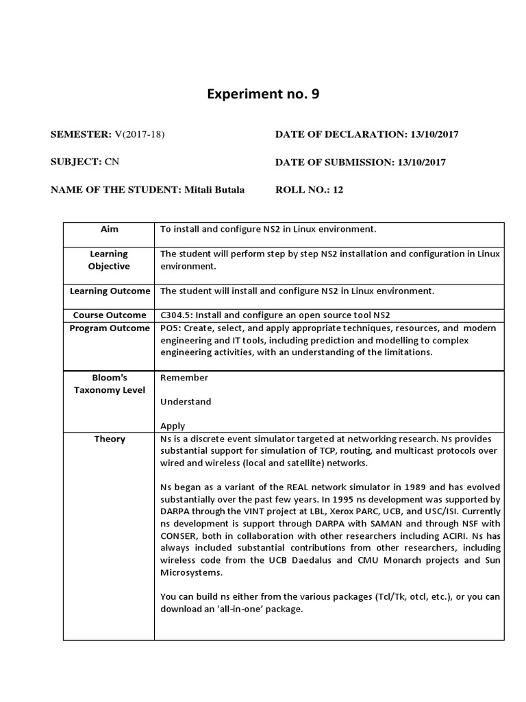 Experiment No. 9 | PDF | Directory (Computing) | Computer File