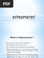 Hypertext and Hyper Poetry: Description | PDF | Hypertext | Poetry