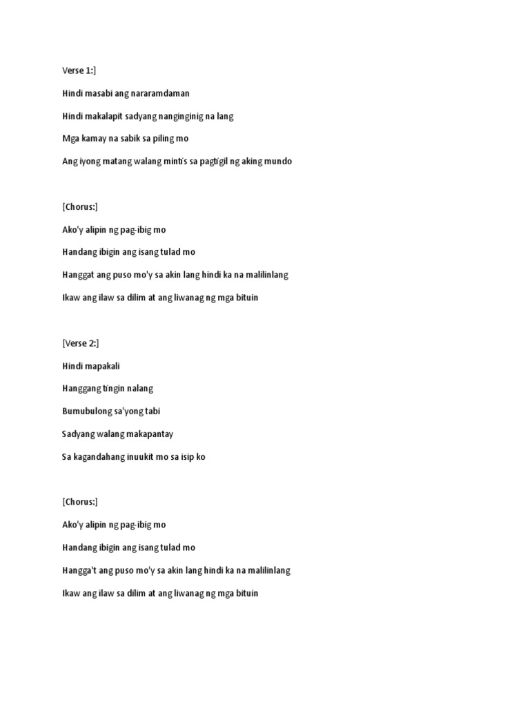 Bulong Lyrics | PDF