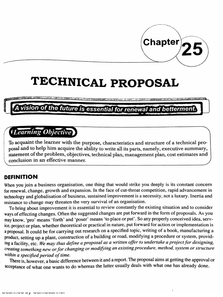 Technical Proposal Notes PDF | PDF