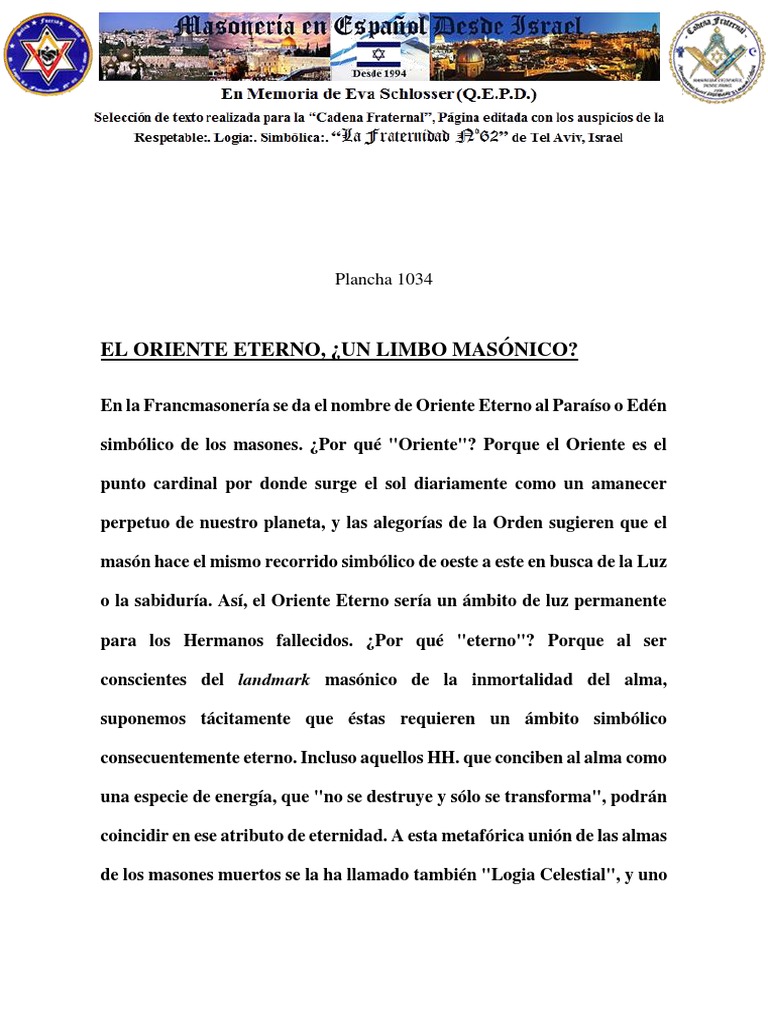 El Eterno Oriente | PDF | Masonería | Kábala