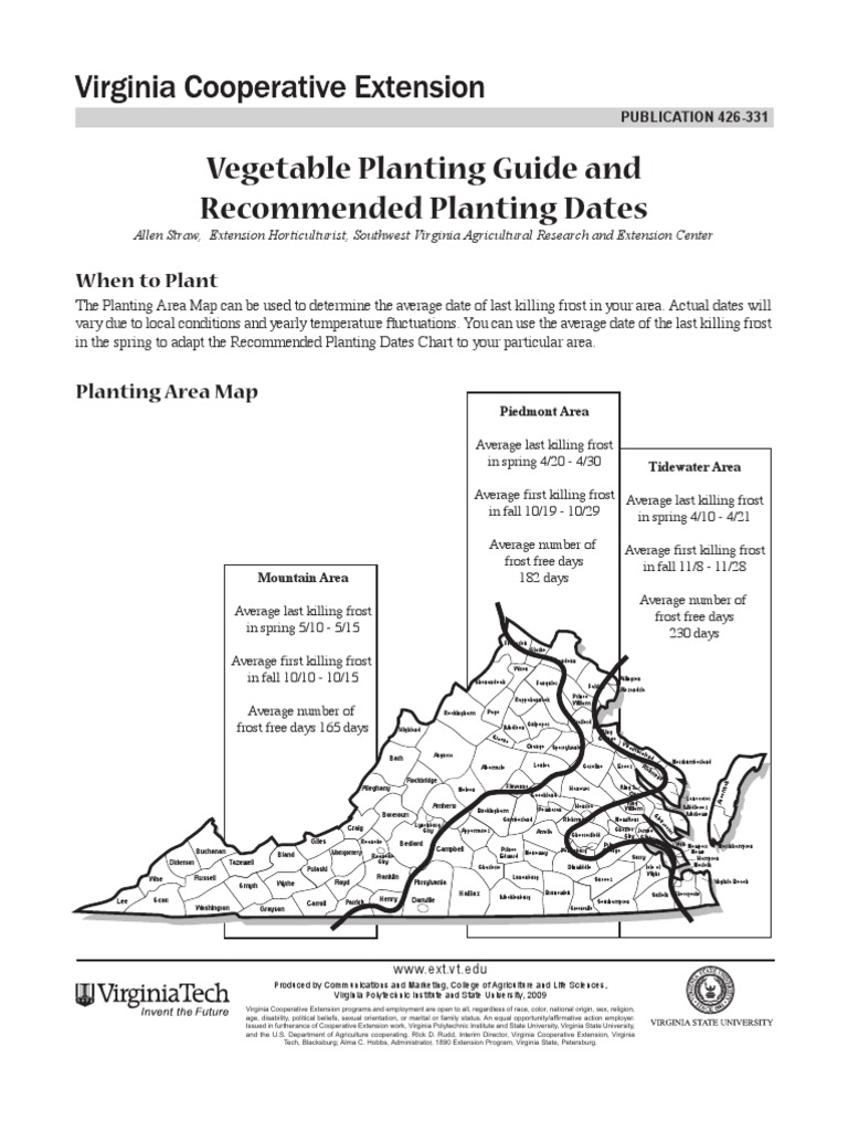 VT Plant Guide | PDF | Virginia | Bean