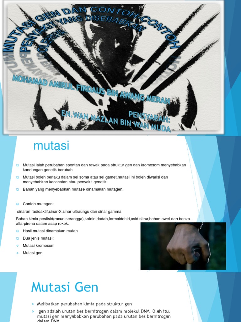 Mutasi Gen Dan Contoh2 Presentation 18 | PDF