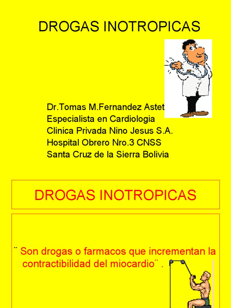 Drogas Inotropicas | PDF | Farmacología | Medicina CLINICA