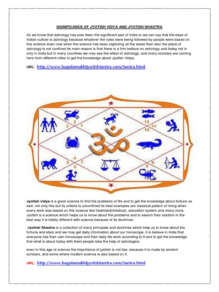 Significance of Jyotish Vidya and Jyotish Shastra PDF | PDF | Science ...