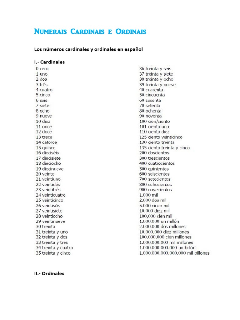 Aula 17 Numerais Cardinais e Ordinais