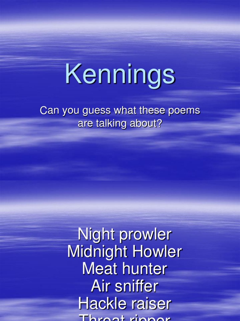 Kenning Examples | PDF