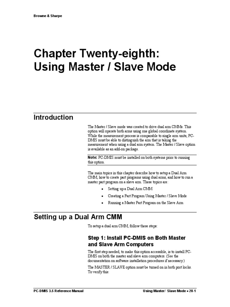 28.master or Slave Mode | PDF | Arm Architecture | Calibration