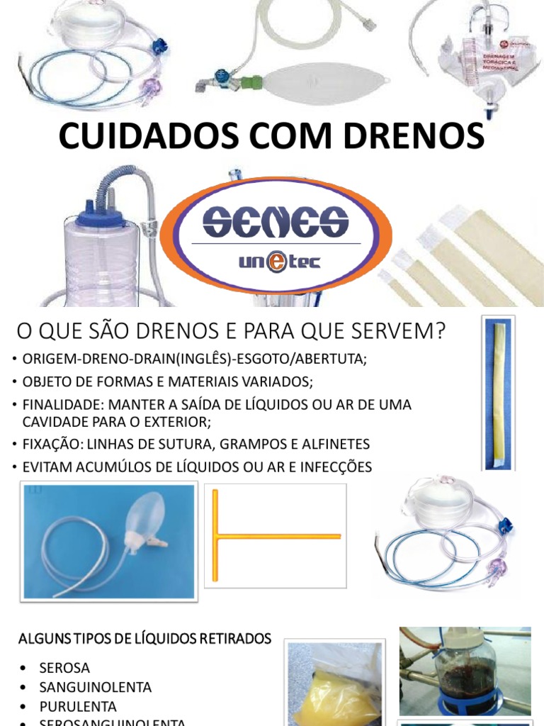 Cuidados Com Drenos PDF | PDF | Cirurgia