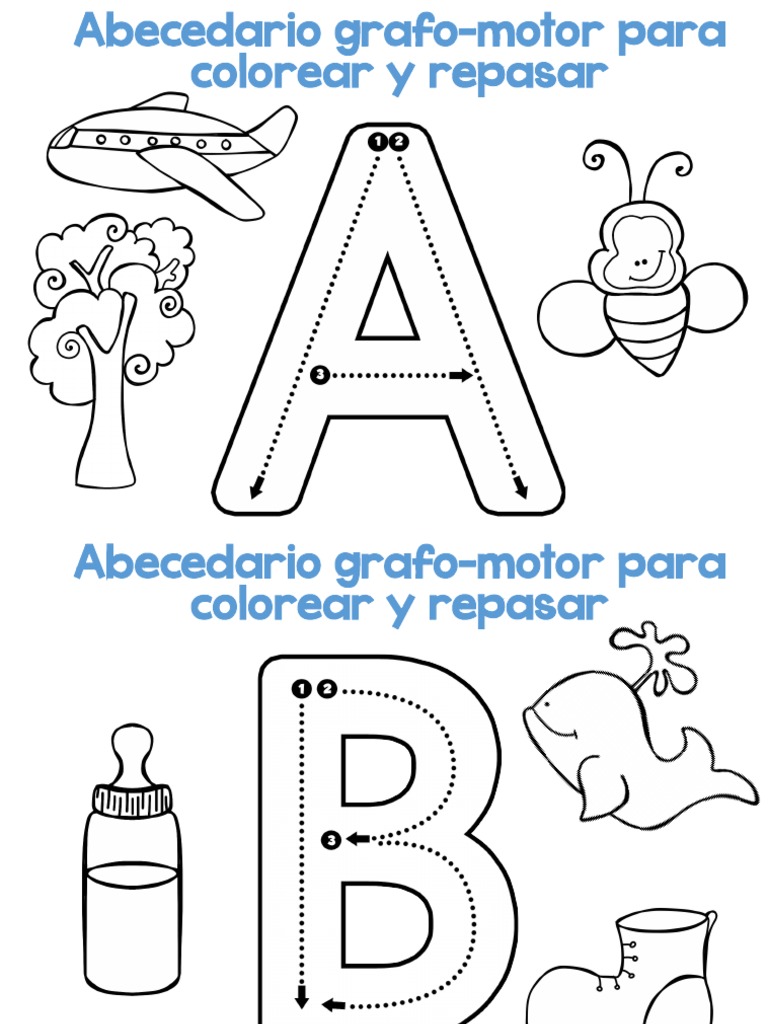 Abecedario Para Colorear