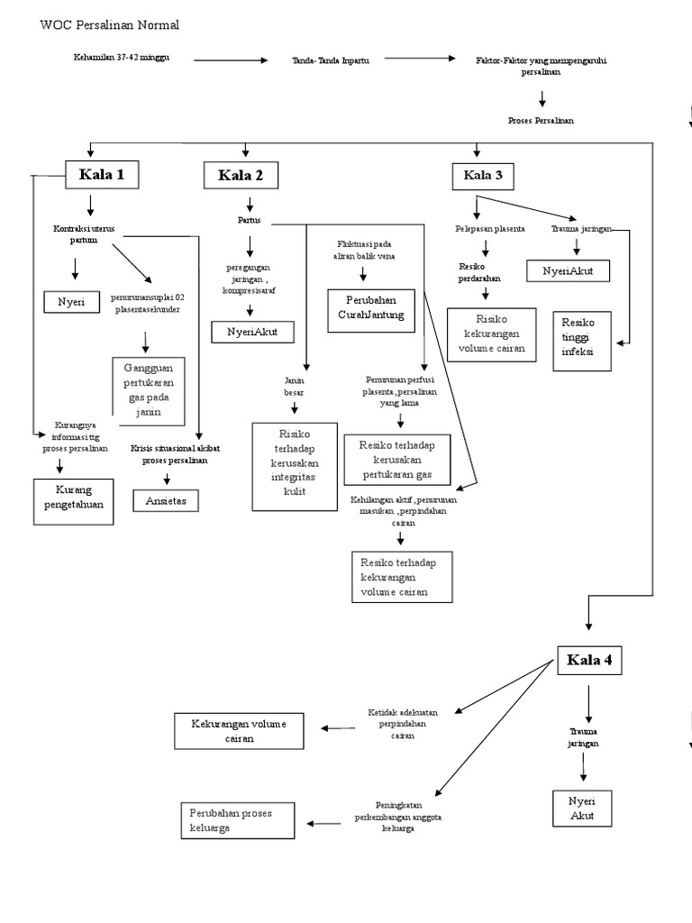 WOC Persalinan Normal | PDF