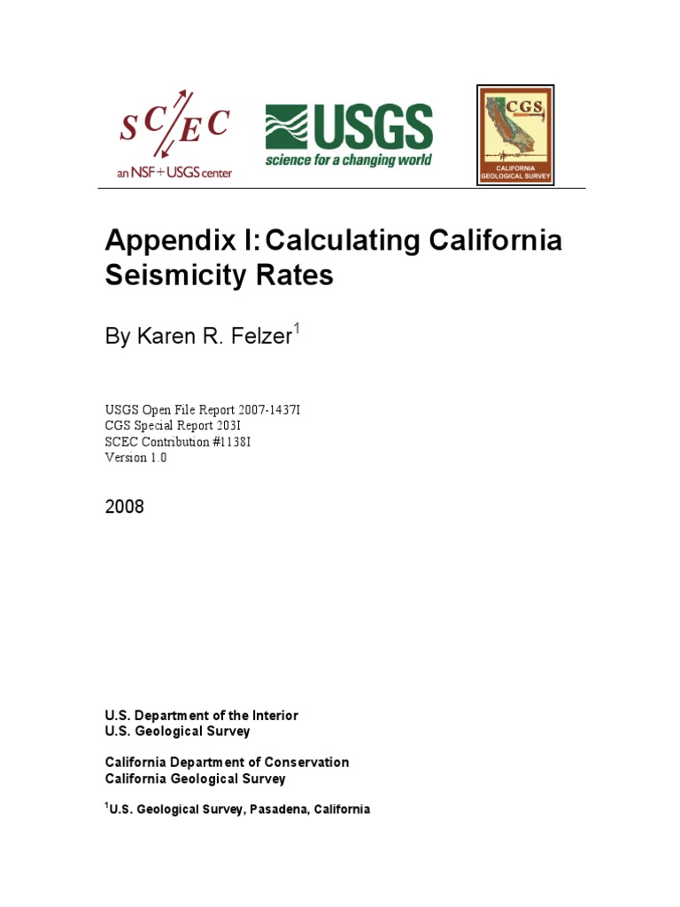 Weichert Method | PDF | Moment Magnitude Scale | Earthquakes