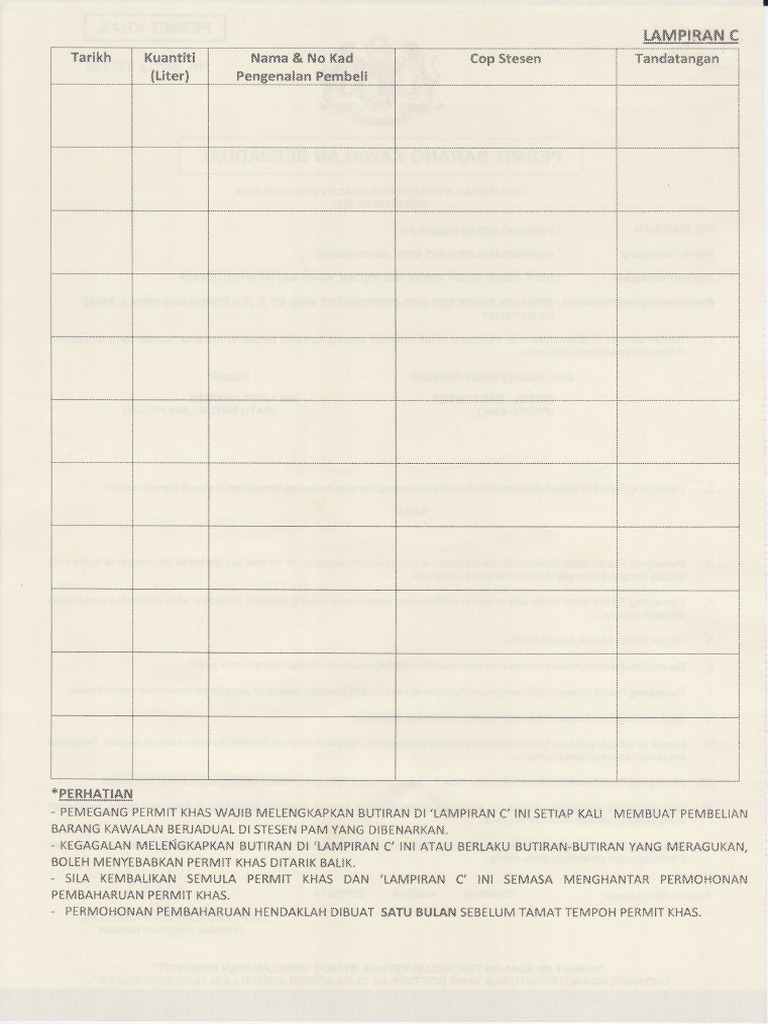 Dokumen Panduan Permohonan | PDF