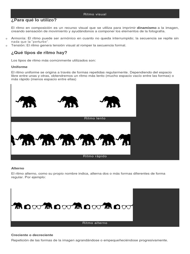 Ritmo Visual | PDF | Ritmo | Entretenimiento (general)