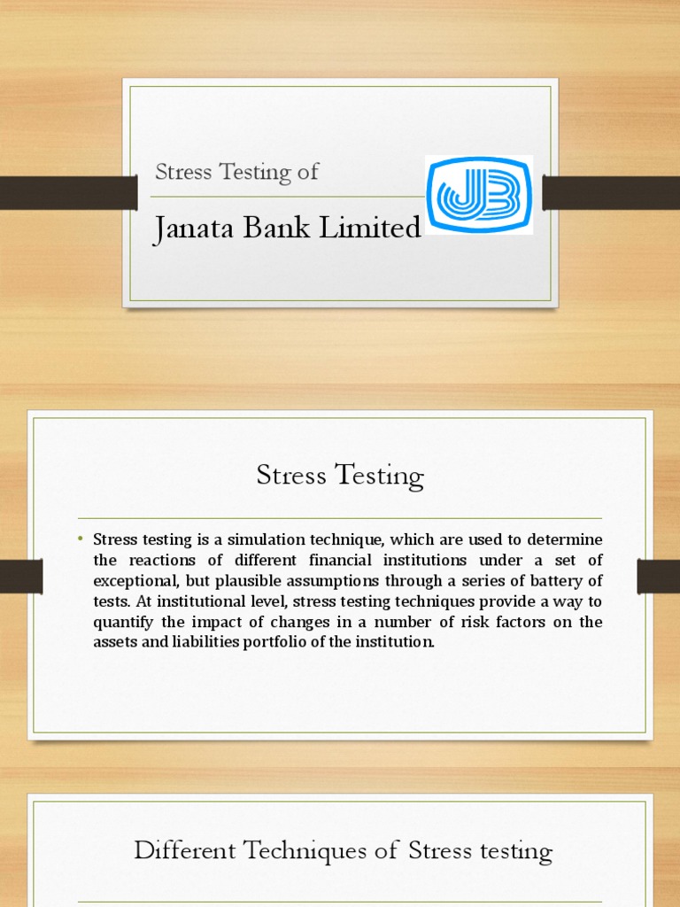 Stress Testing On Janata Bank | PDF | Capital Requirement | Capital ...