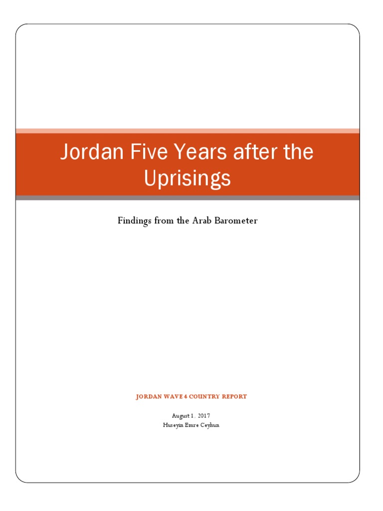 AB4 Jordan Country Report | PDF | Jordan | Democracy