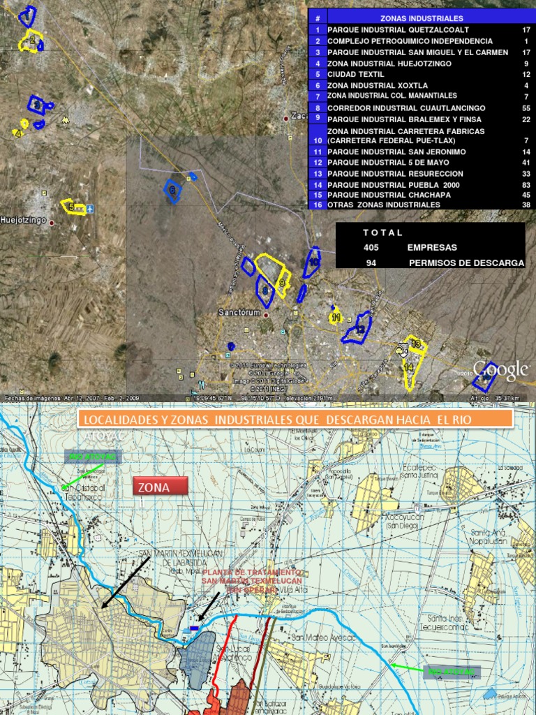Ubicaci N de Las Zonas Industriales | PDF | México | Industrias