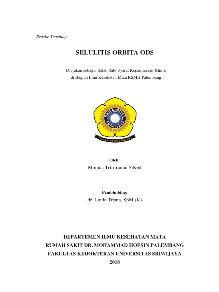 BST Selulitis Orbita DR Linda | PDF