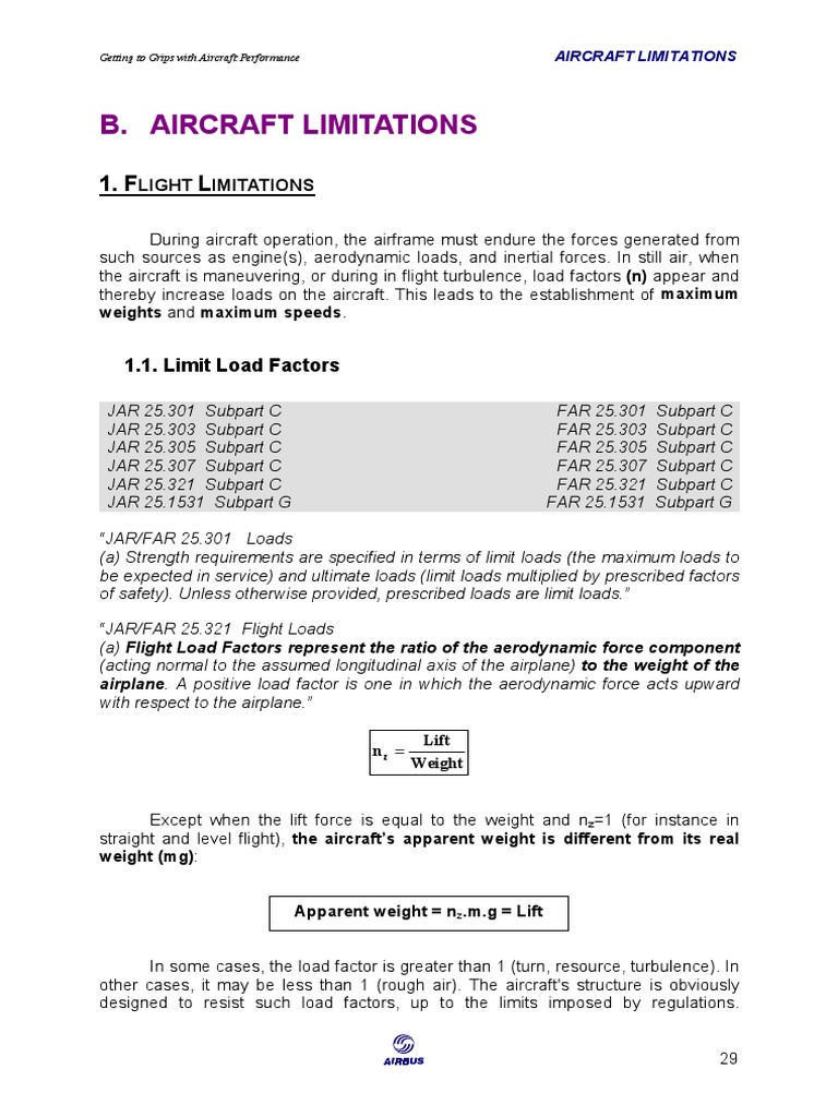 Aircraft Limitations PDF | PDF | Lift (Force) | Takeoff