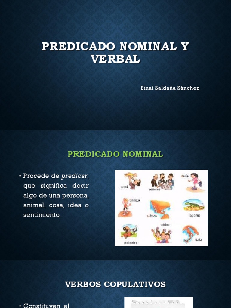 Predicado Nominal y Verbal | PDF | Predicado (Gramática) | Verbo
