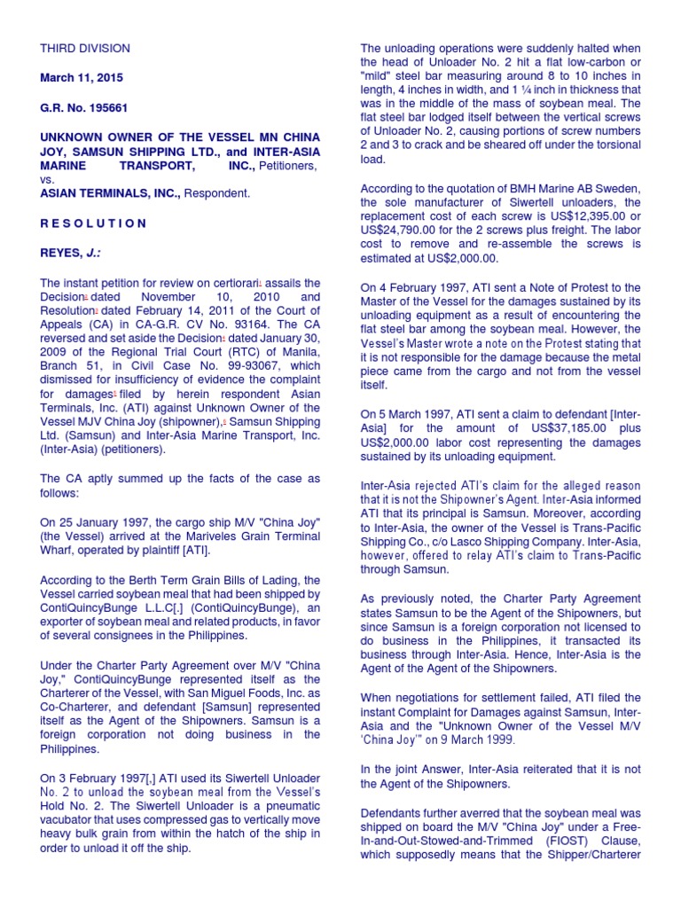 20.uknown - G.R. No. 195661 | PDF | Negligence | Legal Concepts