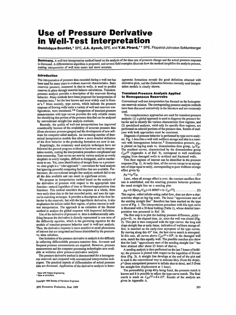 SPE 12777 Bourdet SPEFE (Paper) | PDF