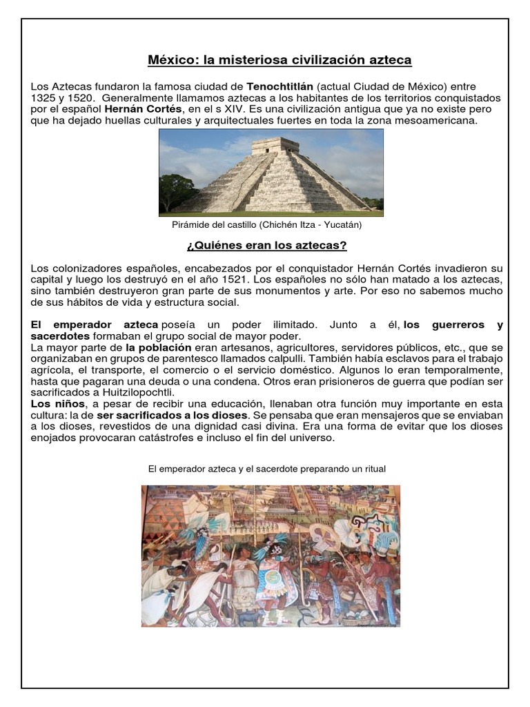 Textos sobre los aztecas | azteca | Religión y creencia