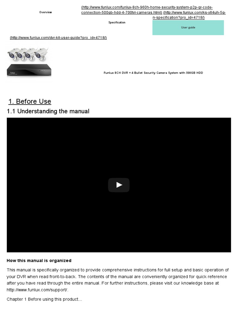 DVR Kit Installation Guide | PDF | Digital Video Recorder | Qr Code