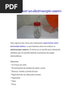 Pulsómetro Casero | PDF | Electricidad | Corriente eléctrica